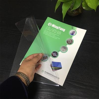 China Offsipoly Clear Transparent PVC L Shape Folder with Customizable OEM LOGO and 310X220mm Size for sale
