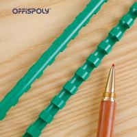 Quality Offsipoly Green Plastic Binding Comb Rings with 21 Rings for A4 Documents Made for sale