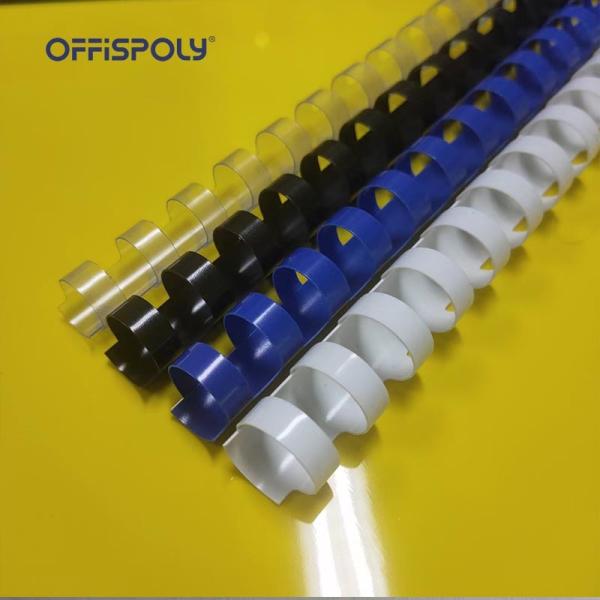 Quality Offsipoly Blue Plastic Binding Comb Rings with 21 Rings for A4 Documents Made for sale