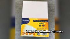 A4 Glossy PVC Binding Covers 180mic