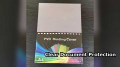 A4 PVC Binding Covers Professional Document Protection