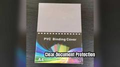 A4 Glossy PVC Binding Covers Protect Docs