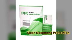 A4 Clear PVC Binding Covers Protect Docs