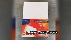 Clear A4 PVC Binding Covers 100mic Glossy