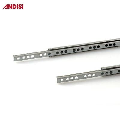 Cina Slide di cassetti con cuscinetto a sfera a estensione singola per mini cassetti a due vie da 17 mm in vendita