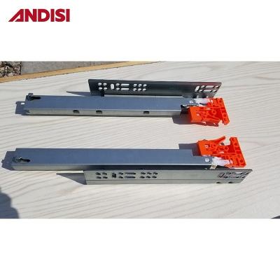 China Mail Packing Soft Close Concealed Hidden Undermount Drawer Slides for Furniture 45kg for sale