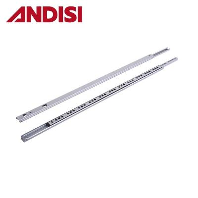 China 17mm/27mm/35mm Cabinet Two Way Travel Partial Table Extension Telescopic Drawer Ball Slide for sale