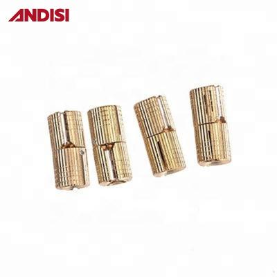 China 180 Degree Barrel Pin Hinge in Brass Finish for Wooden Gift Boxes and Hidden Doors for sale