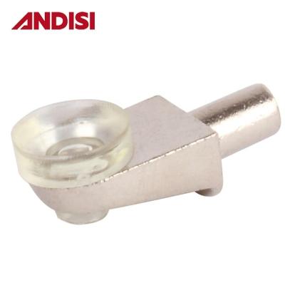 China Meubelhardware Zinklegeringsglasplankpen 5 mm diameter met plankstokken en -penen Te koop