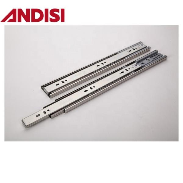 Quality 600mm 3-Fold Soft Close Ball Bearing Cabinet Drawer Slide Rail with 45kgs Load Capacity for sale