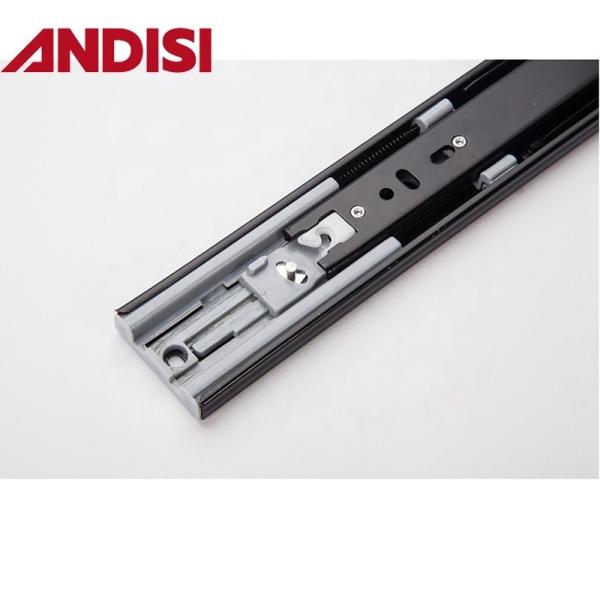 Quality 600mm 3-Fold Soft Close Ball Bearing Cabinet Drawer Slide Rail with 45kgs Load for sale