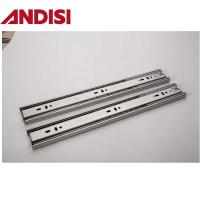 Quality Zinc Plated Finish 45mm Soft Close Ball Bearing Drawer Slide Rail for Furniture for sale