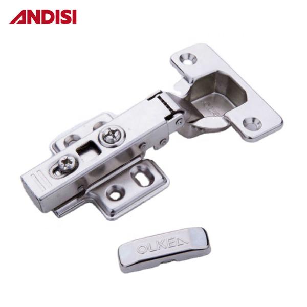 Quality Self Closing Hydraulic Door Hinge Half Overlay Panel Size k 3-7mm Soft Close for sale