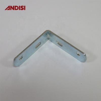 China Iron Right Angle Brackets for Wood Furniture Joint Metal Corner Bracket 2mm Thickness for sale