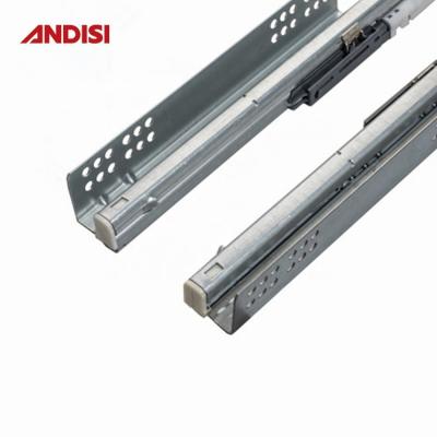 China OEM koudgewalste stalen ladeslide V6 Full Extension Soft Close verborgen onder de montage Te koop
