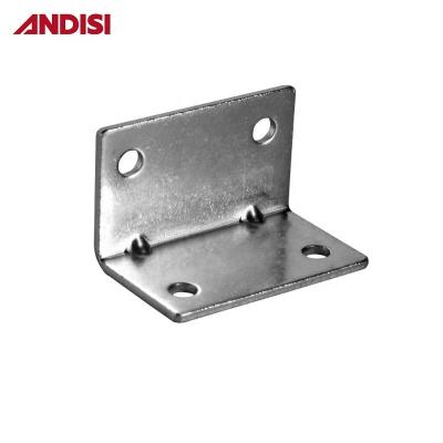 China Modern Design Zinc Plating Steel L-shaped Shelf Brackets for Furniture Joint Support for sale