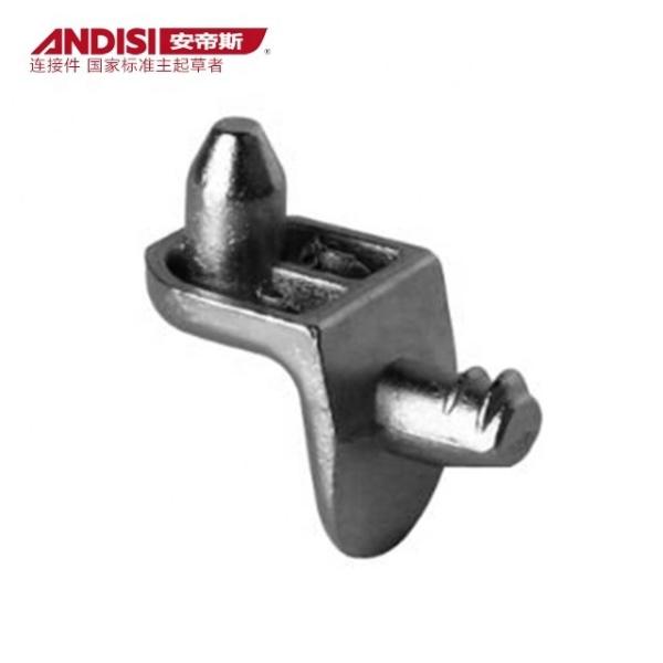 Quality Zinc Alloy Cabinet Shelf Support Clip with Nickel Plated Finish and Y Mail for sale