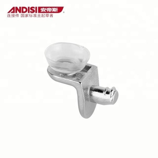 Quality Mail Packing Metal Cabinet Shelf Support Clip for Shelving Glass Clamp Bracket for sale