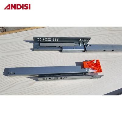 China Kaltgewalzte Möbel aus Stahl Schrank Schublade unter Montage Vollverlängerung Weich schließen Untermontage Schublade 45mm zu verkaufen