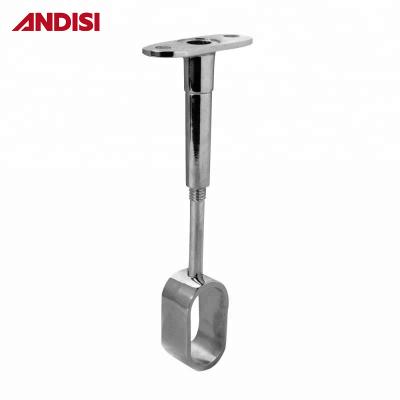 China Other Furniture Hardware Wardrobe Fitting Adjustable Height Oval Pipe Support Bracket for sale