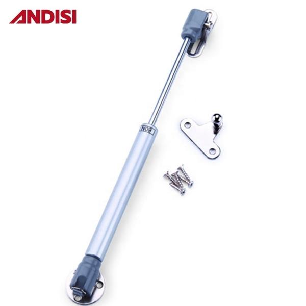 Quality Kitchen Unit Lid Stay Gas Strut 80N 100N Furniture Hydraulic Cabinet Silver for sale