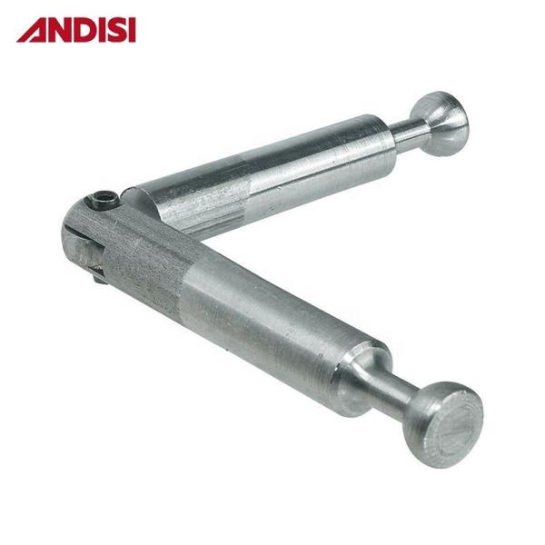 Quality Furniture Wood Joint Connector Mini Fix Double Ended Folding Angle Metal Dowel for sale