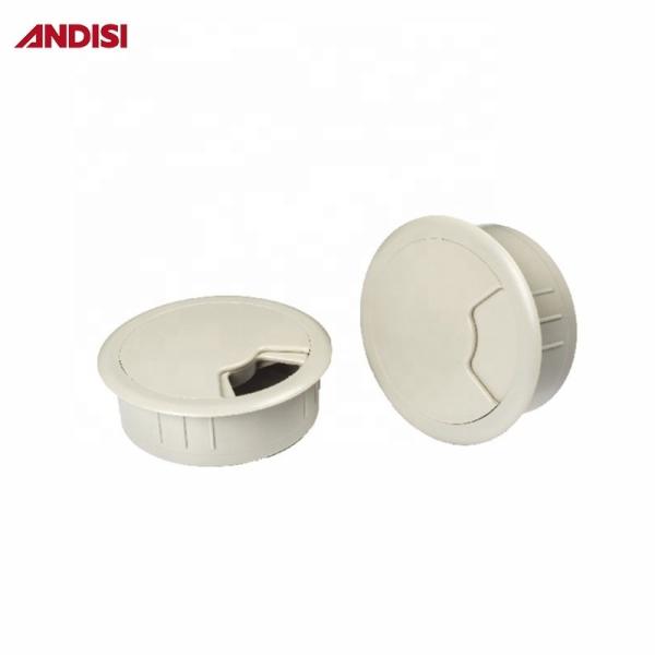 Quality Office Desk Cable Grommet Brush Box for Furniture Modern Design Wire Cable Outlet Box for sale