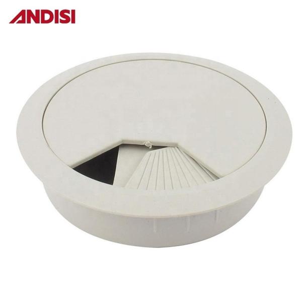Quality Home Office Furniture Plastic Computer Cable Outlet Wire Desk Cable Cover for sale