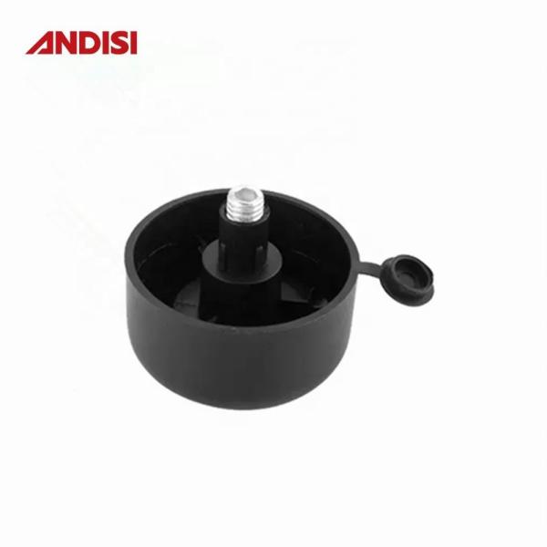 Quality Zinc Plated Steel Black Finish Furniture Leg M8 Threaded Plastic Cabinet Adjustment Feet for sale