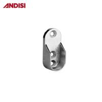 Quality Modern Design Style Oval Tube Pipe Rail Closet Pole Rod End Bracket Support for sale