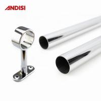 Quality Adjustable Zinc Alloy Closet Rod Support Bracket for 25mm Round Wardrobe Hanging for sale