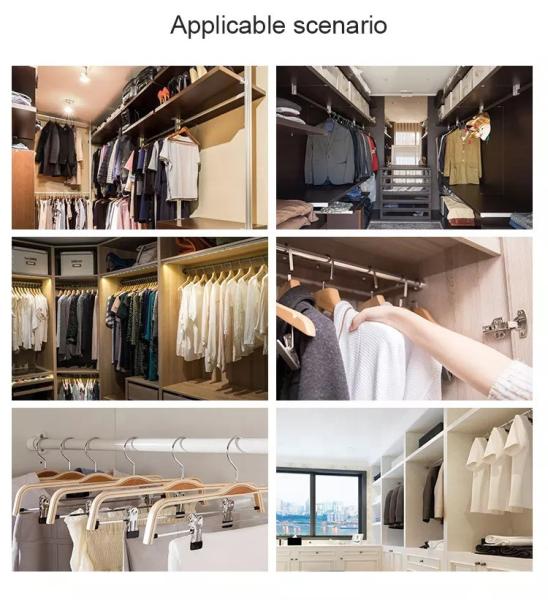 Quality Adjustable Zinc Alloy Closet Rod Support Bracket for 25mm Round Wardrobe Hanging for sale