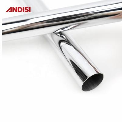 China Moderne metalen garderobe buishouder voor kast staaf steun kleding hangend spoor 25 Te koop