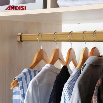 China Slaapkamer Zwart Wit Chroom Gouden Zilver Zwaar zwaar Zink legering bracket garderobe buis ondersteuning ovaal kast staaf ondersteuning Te koop