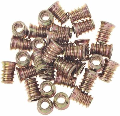 China Mail Packing Y Hex Drive Fixing Threaded Insert Wood Furniture Screw Insert Nut for sale