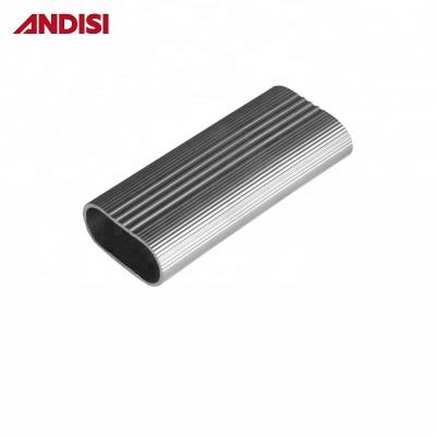 Cina Arredamento camera da letto tubo di alluminio armadio tubo sospeso rotaia ovale armadio tubo di canna piegato in vendita
