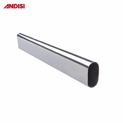 Cina Arredamento camera da letto tubo di alluminio armadio tubo sospeso rotaia ovale armadio tubo di canna piegato in vendita