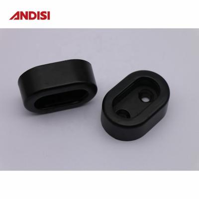 Cina Pignone di spessore in lega di zinco flange armadio tubo di supporto per 30x15mm bastoncini di abbigliamento in vendita