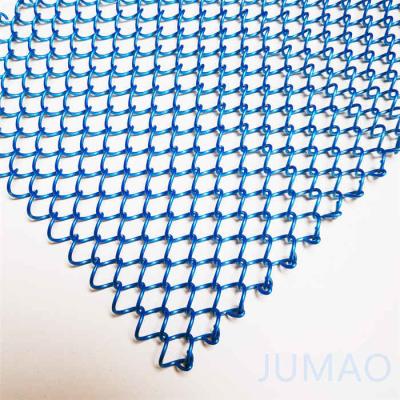 Cina Tende a maglia in acciaio blu a mano per costruzioni e edifici in vendita