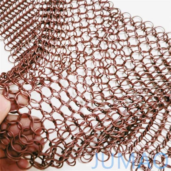 Kupferketten-Ring-Gittervorhänge Innenverkleidung 10 mm