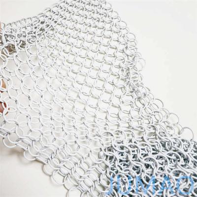 China Decoratieve roestvrijstalen ketenband ring mesh gordijnen gebouw gevels Te koop