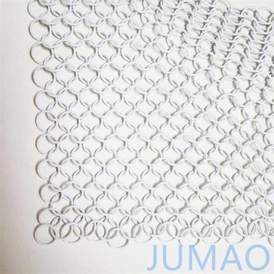 China Decoratieve roestvrijstalen ketenband ring mesh gordijnen gebouw gevels Te koop