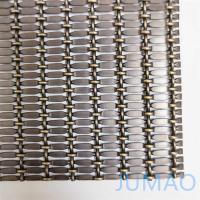 China Decorative Flat Architectural Wire Mesh Panels Brass Chrome Finish 1.5mm Wire 12mm Hole for sale