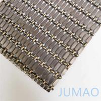 China Decorative Flat Architectural Wire Mesh Panels Brass Chrome Finish 1.5mm Wire 12mm Hole for sale