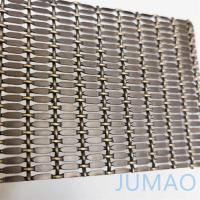 China Decorative Flat Architectural Wire Mesh Panels Brass Chrome Finish 1.5mm Wire 12mm Hole for sale