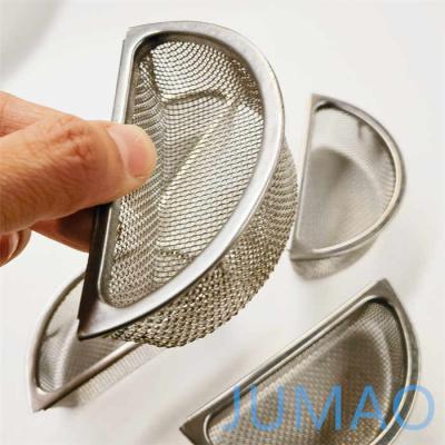China Filtro de malla de alambre de acero inoxidable semicírculo 316SS de alta temperatura en venta