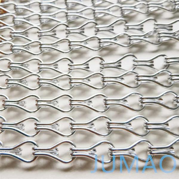 Quality Door Chain Link Fence Curtains Aluminium Chain Link Fly Screens ODM for sale