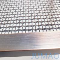 China Rectangular Cabinet Mesh Inserts Wire - Antique Bronze Finish with 5mm to 10mm Opening Sizes for Kitchen Ventilation for sale