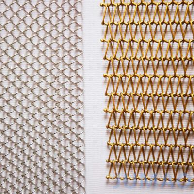 Chine Technologie Sprial Rideaux en maille métallique pour la décoration intérieure Choix de couleur à vendre