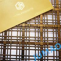 China Decorative Architectural Wire Mesh Crimped Woven Flat Wire Stainless Steel 1m x 2m for sale